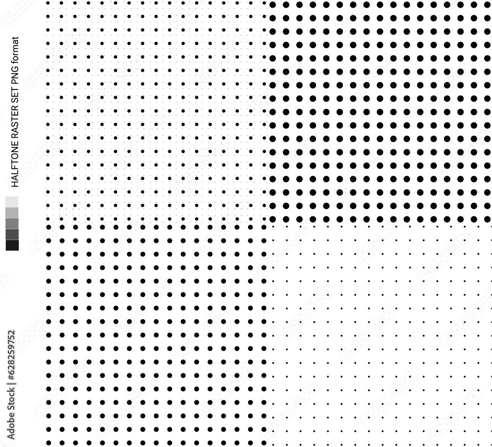 Transparent PNG template from raster dots for design Stock Illustration ...