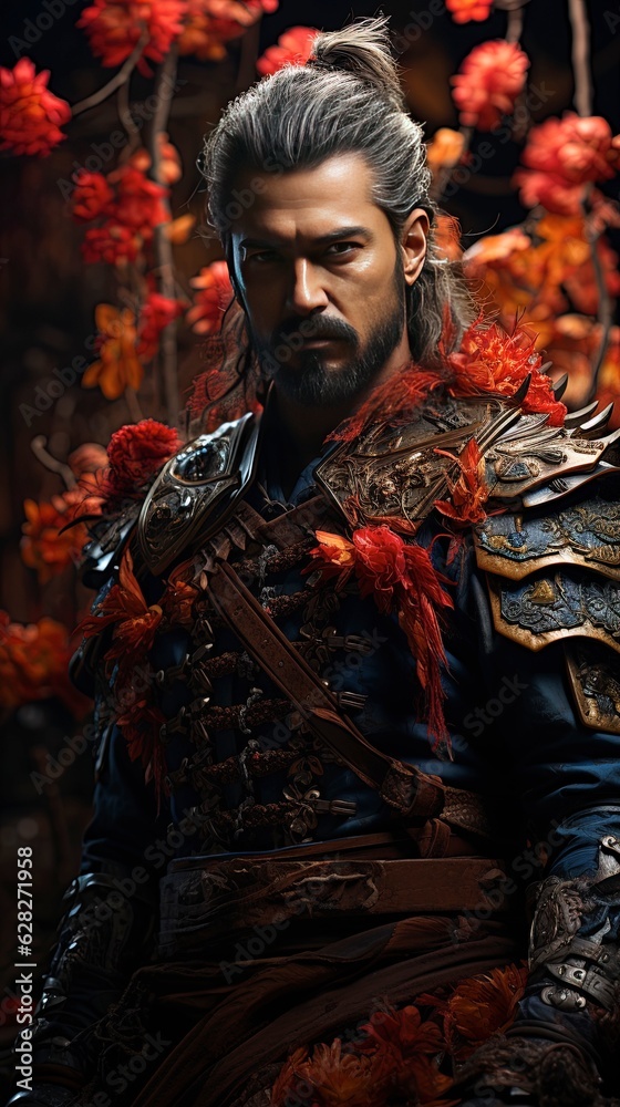 Detailed 8K Game Character in Outfit - Striking Contrast and Textures ...