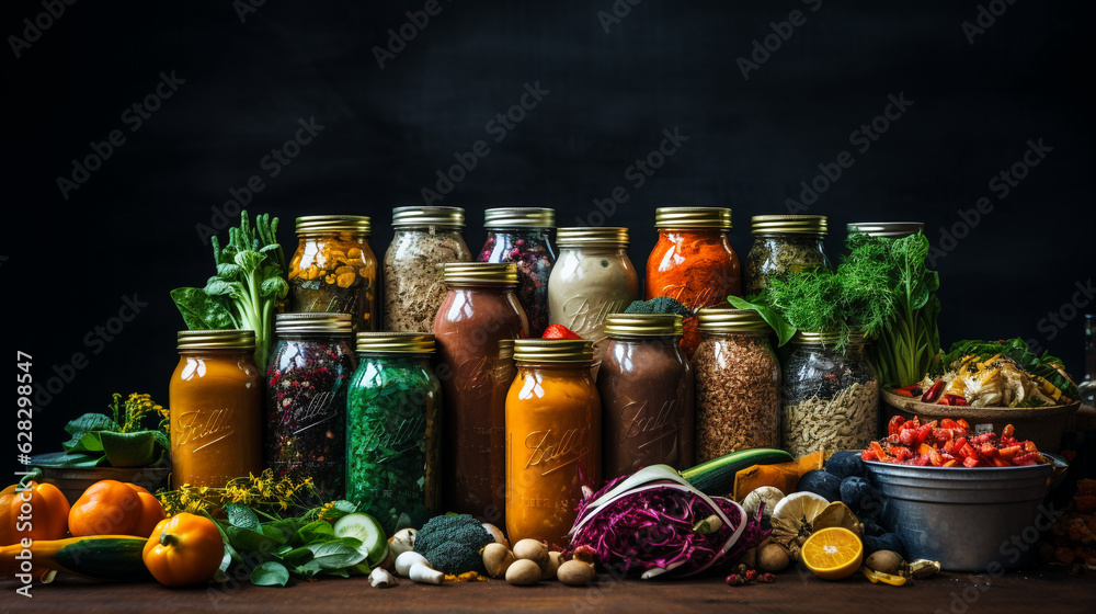 color photo of food waste reduction technology, sustainable consumption ...