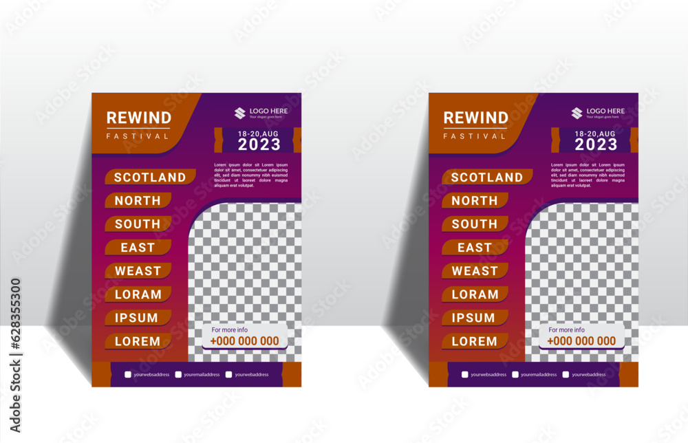 A4 flyer template, modern template and modern design, perfect for ...