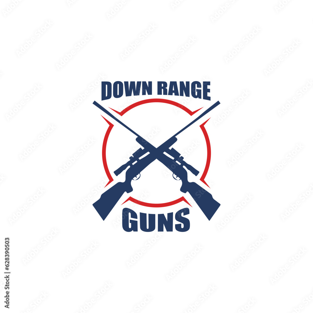 Firearms and shooting range logo design for firearm shop, Military, and ...