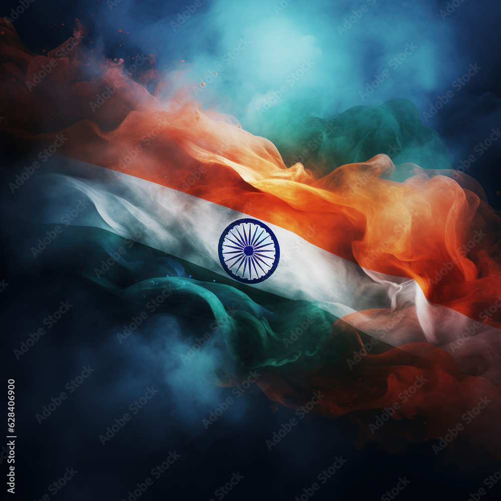 Foggy background like indian flag colors Stock Illustration | Adobe Stock