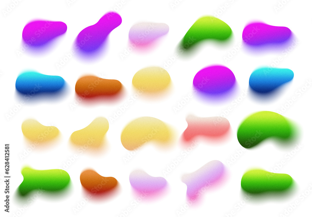 gradient, grainy, noise, brush, dots, PNG, texture, blob, abstract ...