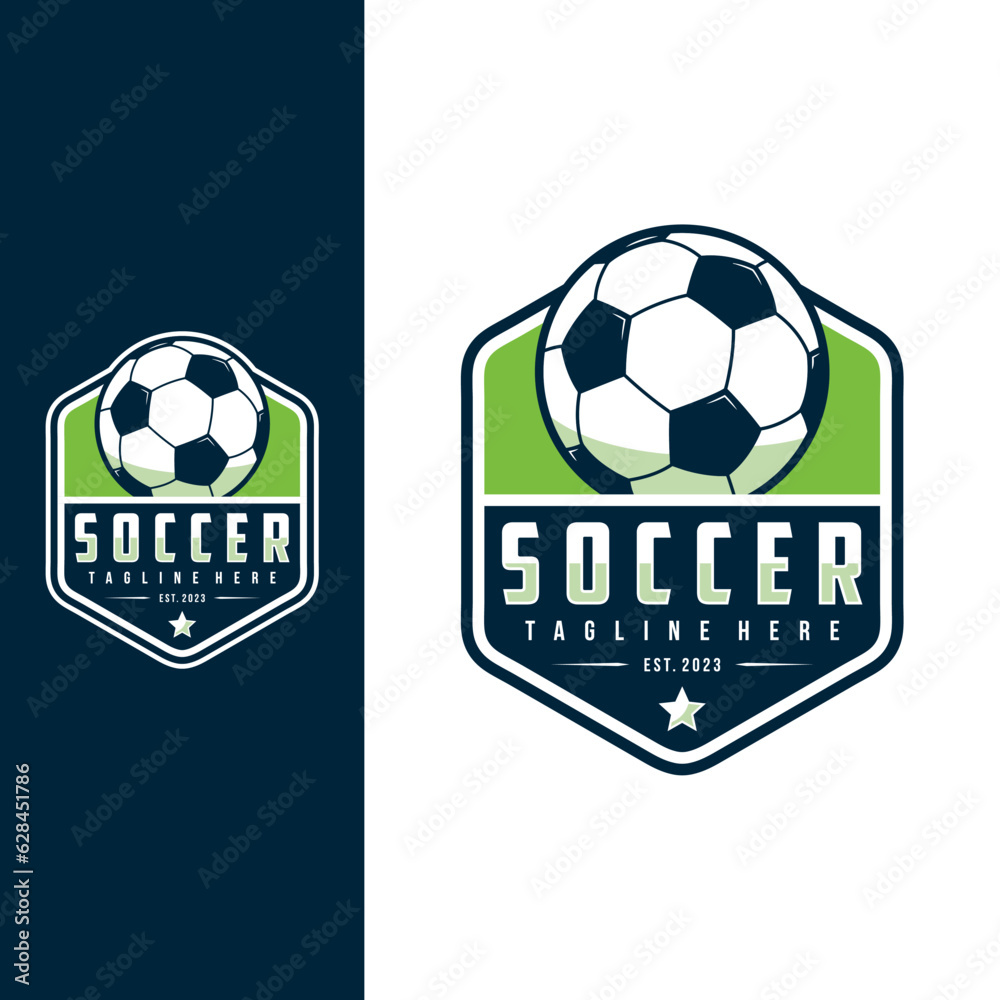 Soccer Logo or football club sign Badge. Football logo vector design ...
