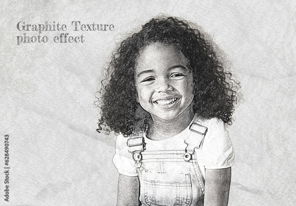 Graphite Texture Photo Effect Stock Template | Adobe Stock