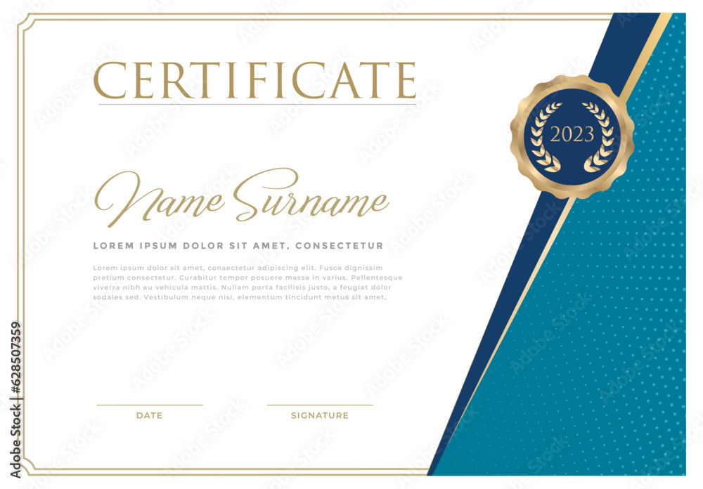 vector certificate file, certificate of achievement Stock Vector ...