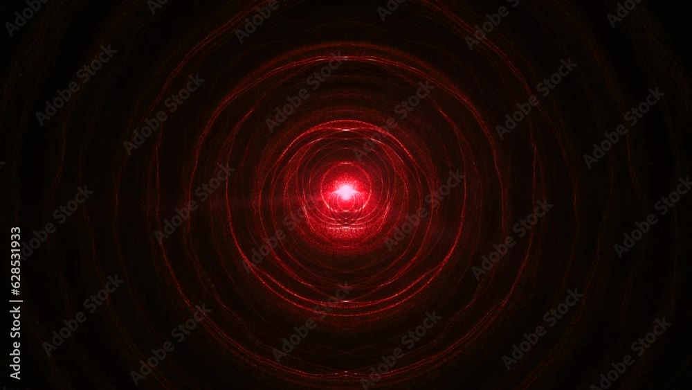 surreal futuristic abstract animated background with dark red wavy ...