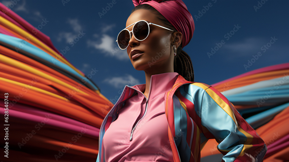 fashion woman colorful, the bold eclectic fashion styles of the Y2K era ...