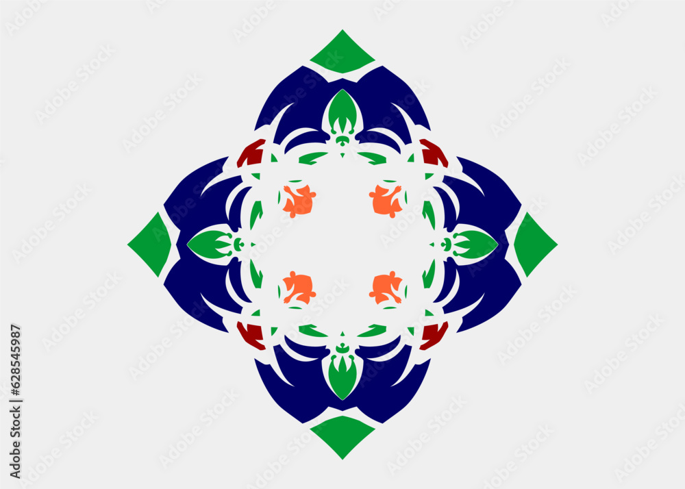 Beautiful motifs of hand art with unique patterns Stock Vector | Adobe ...