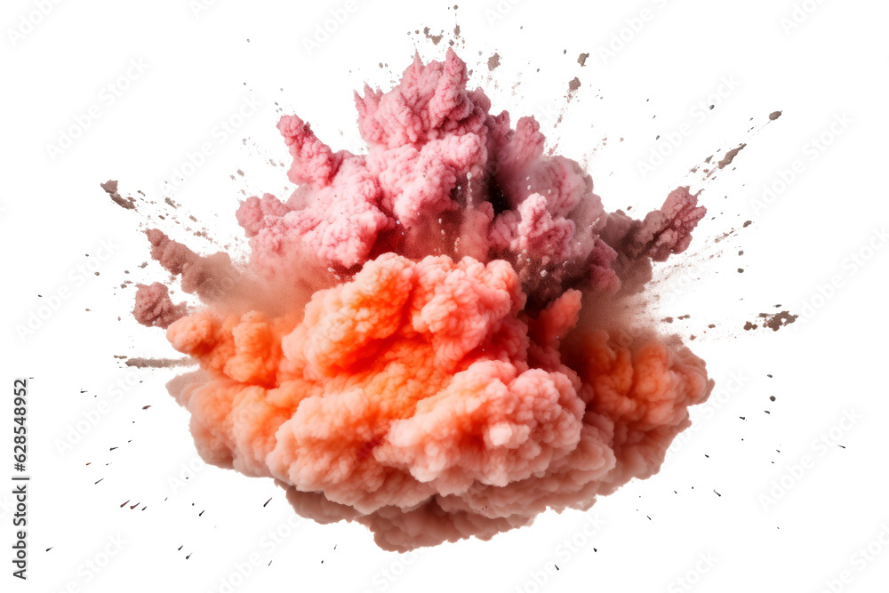 Bomb explosion isolated on transparent background , generative ai Stock ...