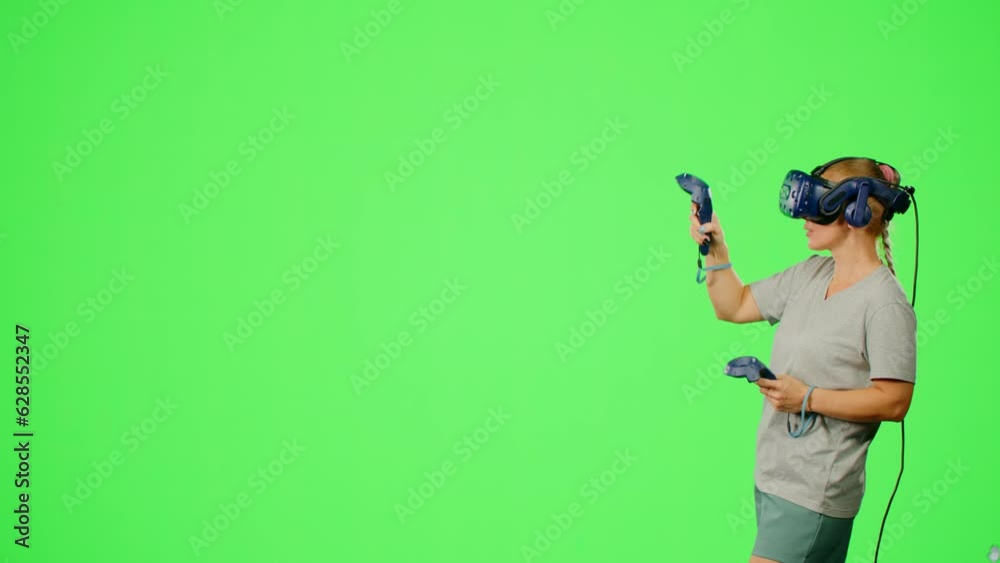 Design artist VR headset drawing picture in virtual reality creativity ...