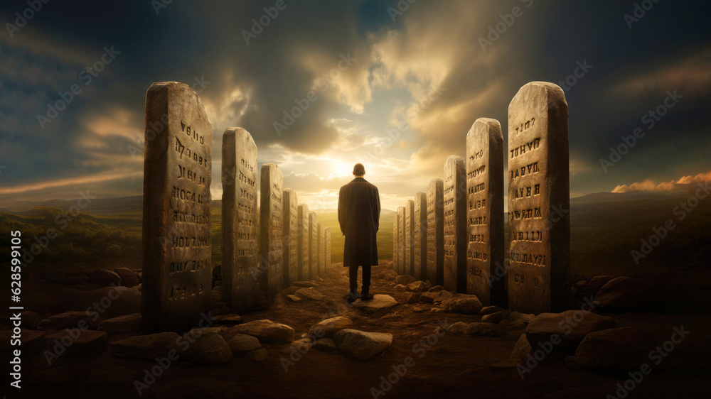 The Ten Commandments: Tablets of the Law, Tablets of Stone, Stone ...