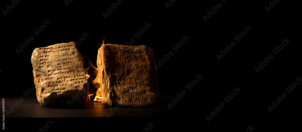 The Ten Commandments: Tablets of the Law, Tablets of Stone, Stone ...