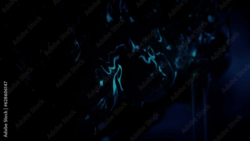 Slimy Alien Organism Dripping In The Dark Stock ビデオ | Adobe Stock