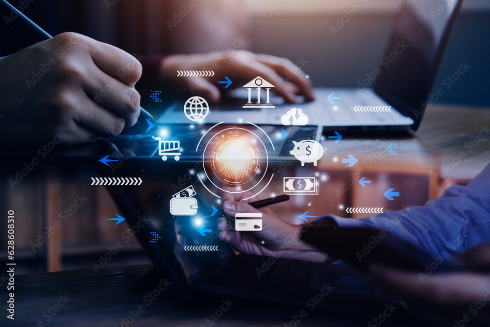 futuristic digital processing of biometric identification fingerprint ...