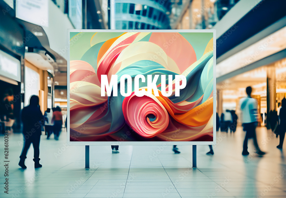 Shopping Mall Advertisement Banner Stock Template | Adobe Stock