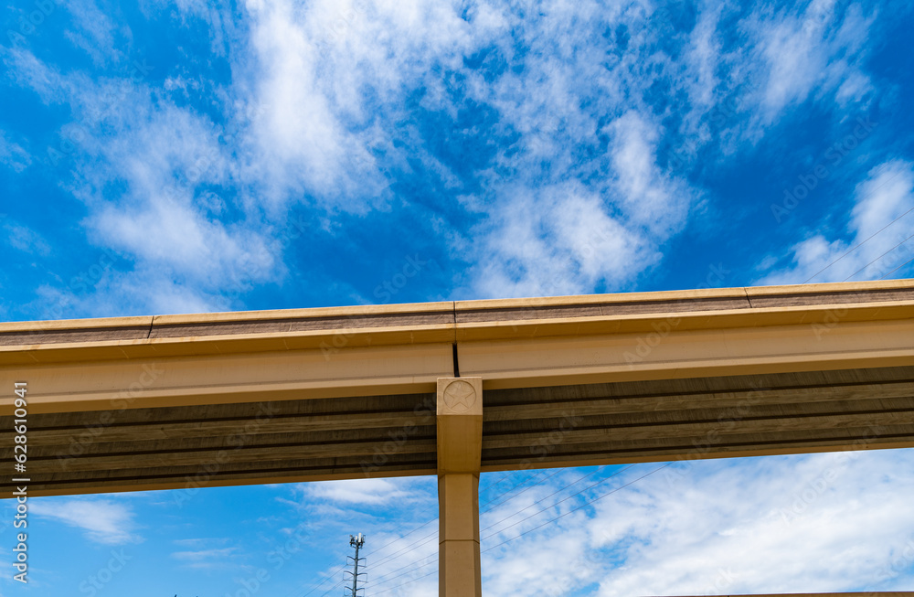 road junction. flyover architecture of transport system. bridge ...