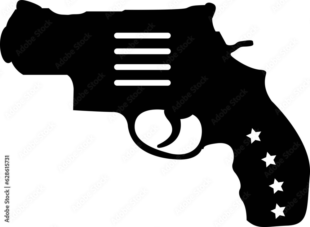 hand gun SVG vector cut file for cricut and silhouette png jpg Stock ...