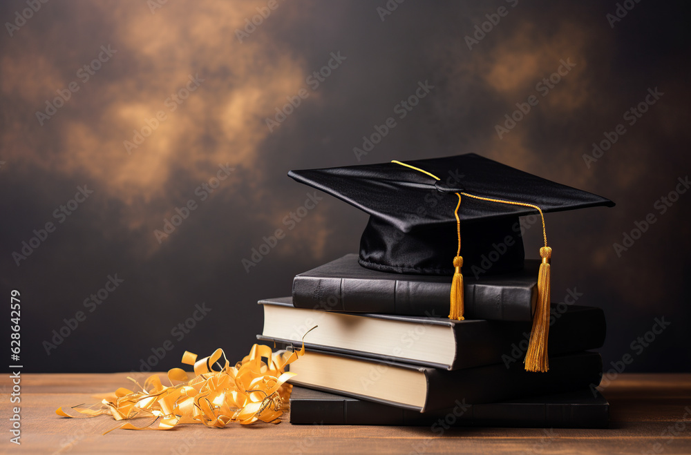 graduation in high school and university concept Stock Illustration ...