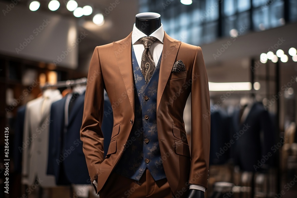 A Classic Suit in a Clothing Store. AI Stock Photo | Adobe Stock