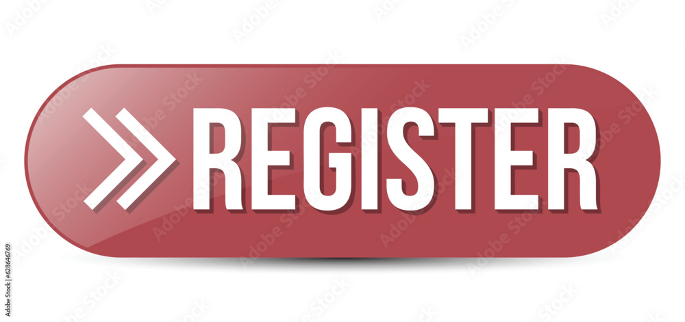 Register Now Button, Register Here, Badge, Emblem, Seal, Push Button ...