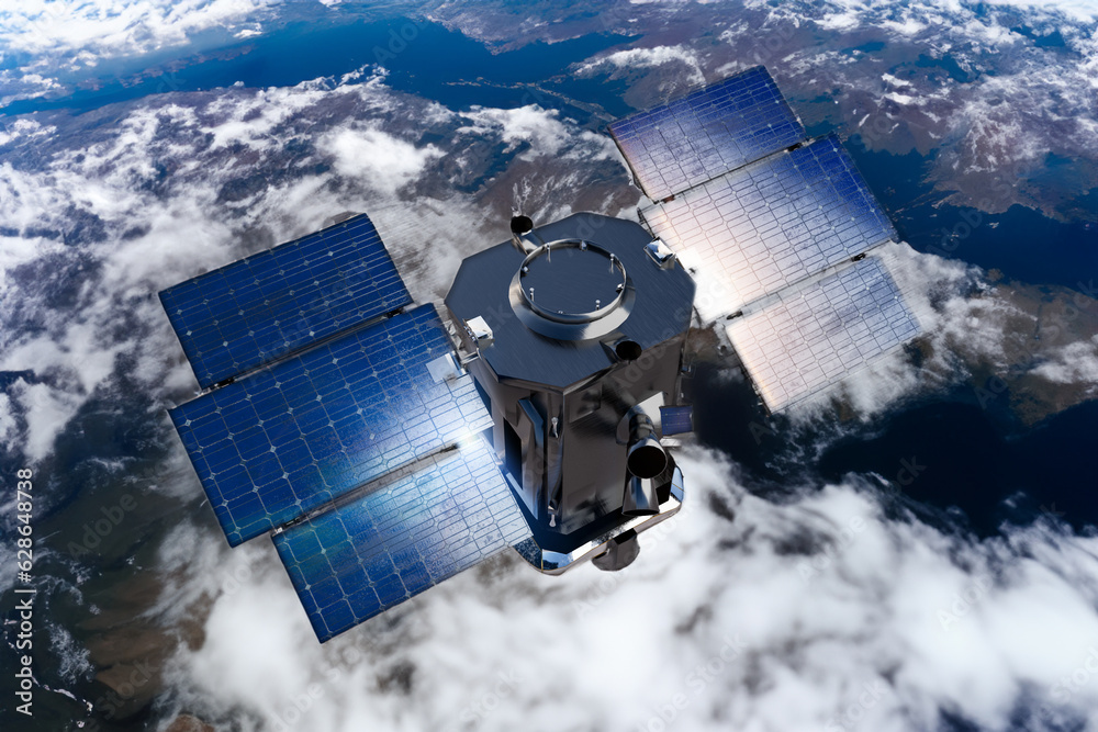 Stockillustratie CloudSat is a NASA Earth observation satellite. It uses radar to measure the ...