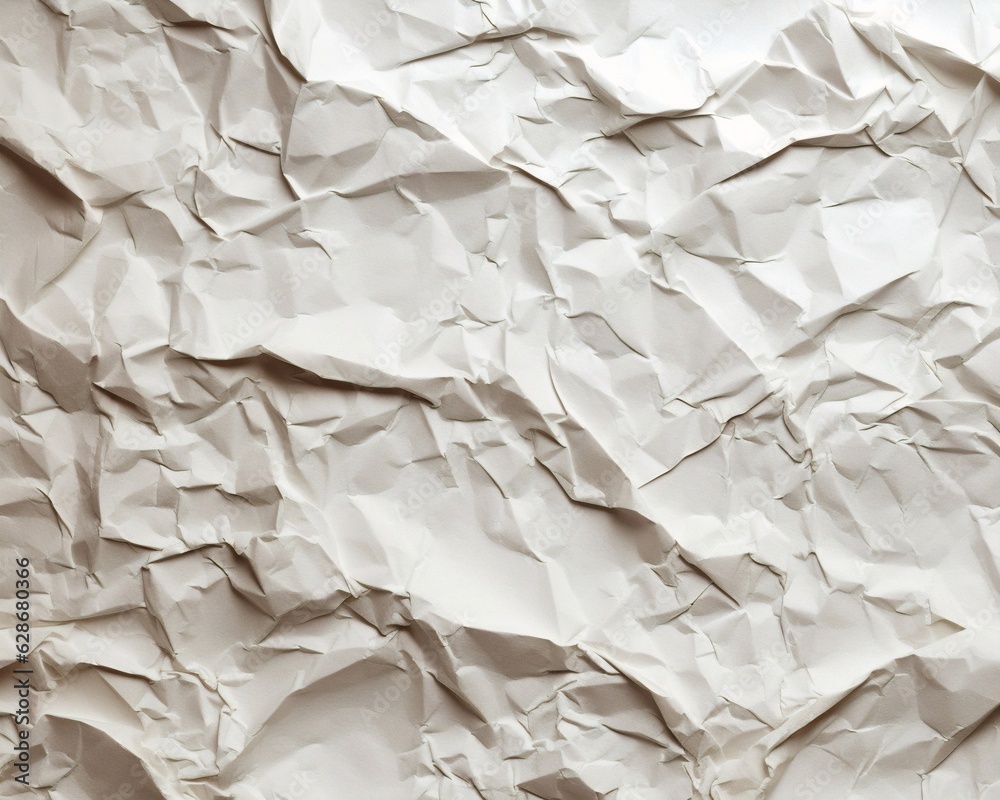 Photo & Art Print Generative AI : Background image of a crumpled paper ...