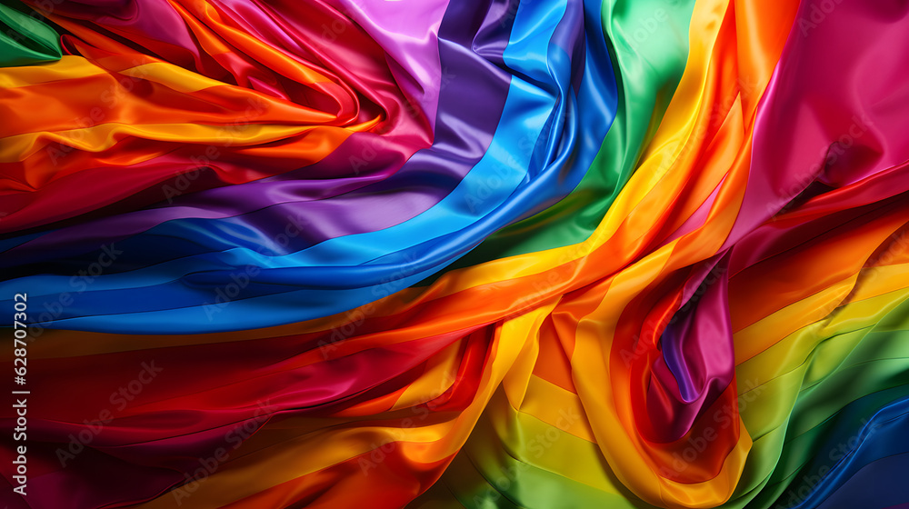 LGBTQIA+ flag, lesbian, gay, bisexual, transgender, queer or ...