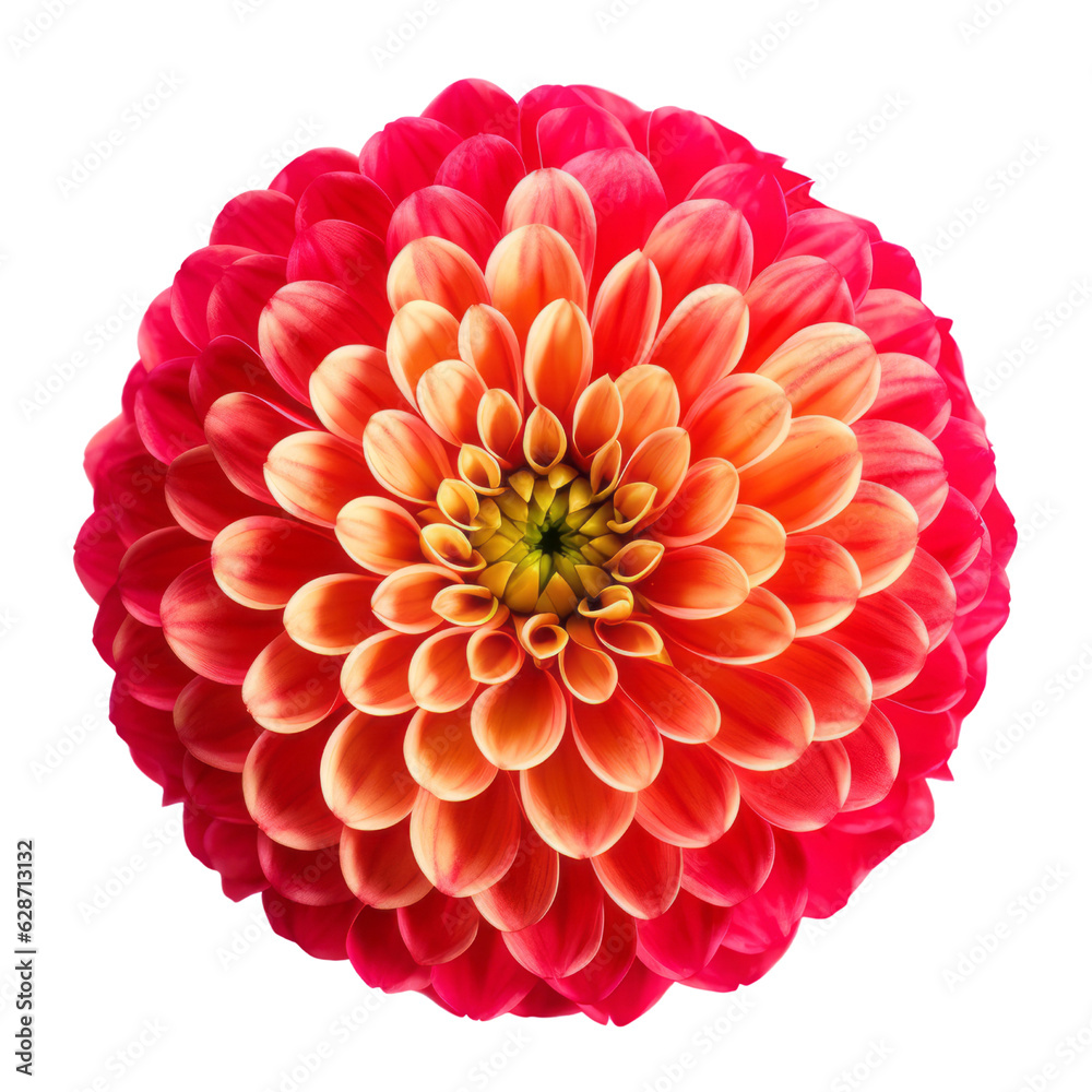 red flower isolated on transparent background cutout Stock Photo ...
