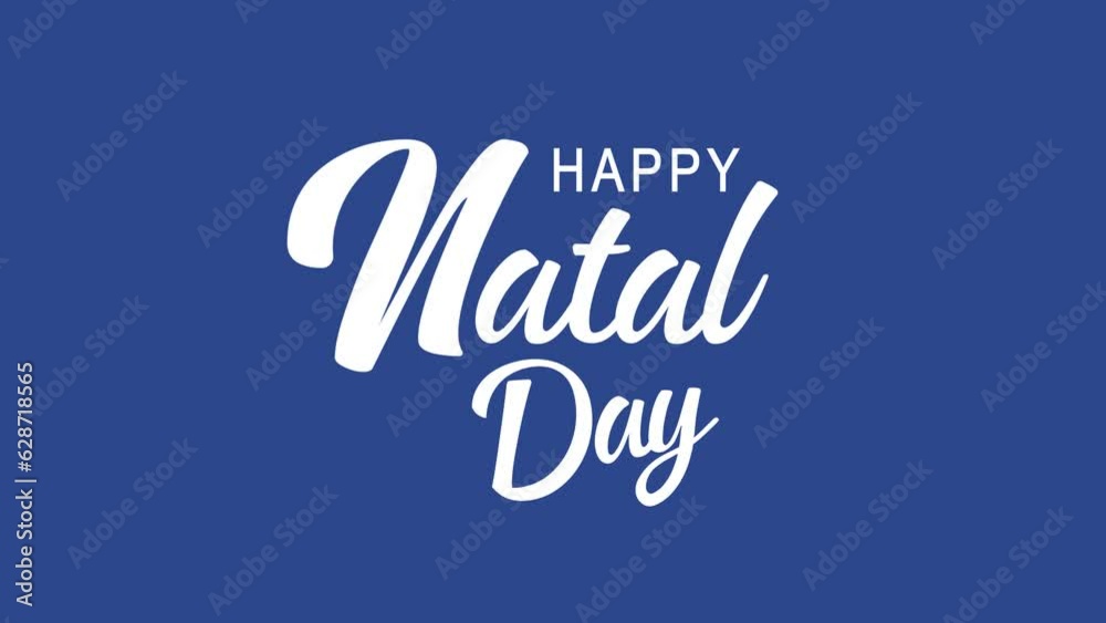 Happy Natal Day Animation. Great for Natal Day Celebrations, lettering ...