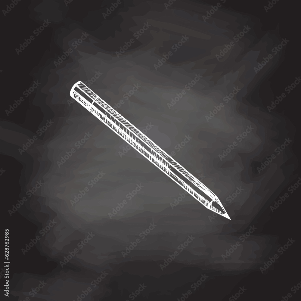 Vector hand-drawn school and office supplies Illustration. Detailed ...