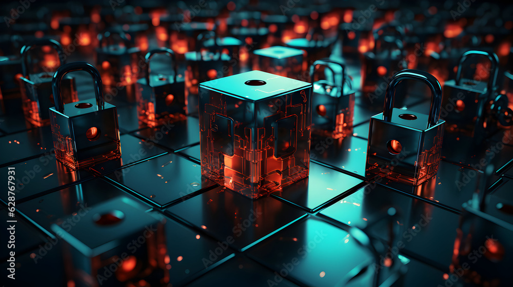 Craft a series of animated GIFs illustrating various encryption ...