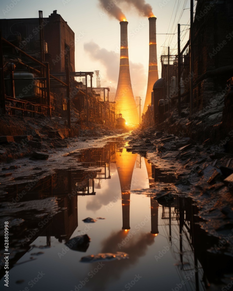 book cover illustration showcasing climate change devastation: flooded ...