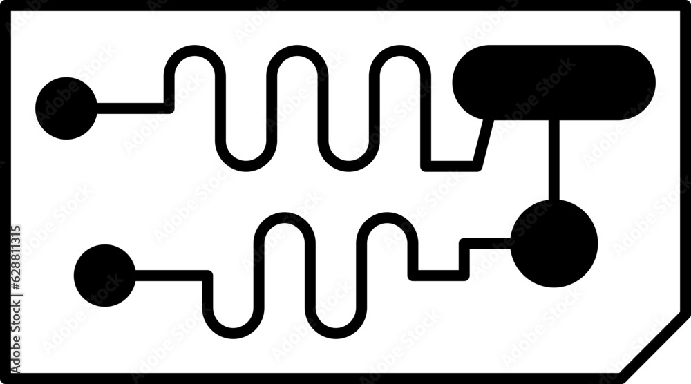 microfluidic icon Stock Vector | Adobe Stock