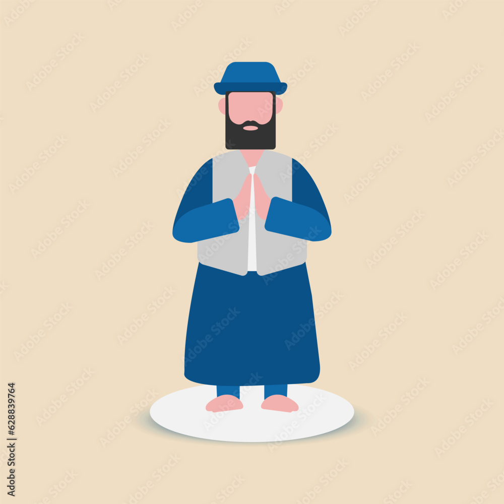 Jews or Jewish people are wearing traditional dress.Also called them ...