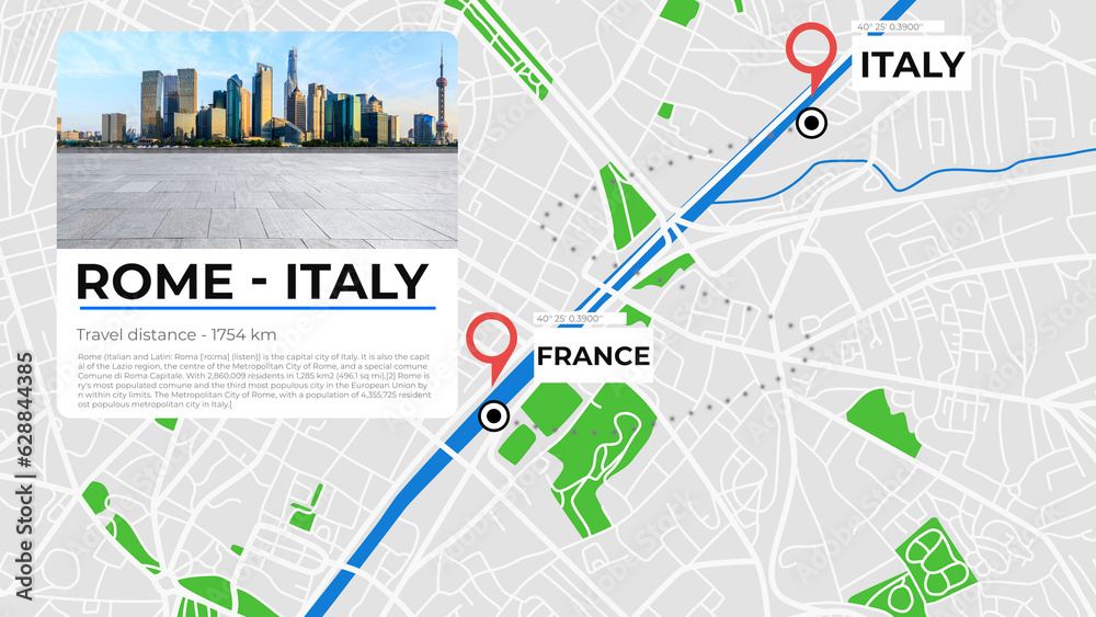 This Premiere template contains 5 travel map screens with which you can ...