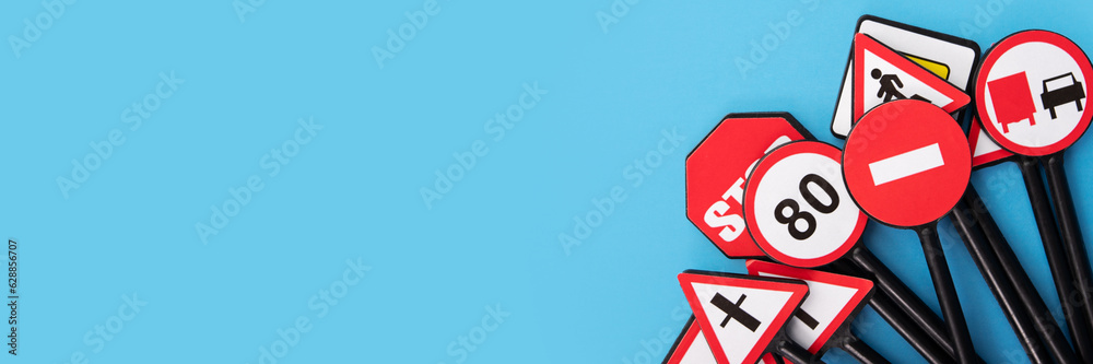 driving school background banner, driving education and training ...