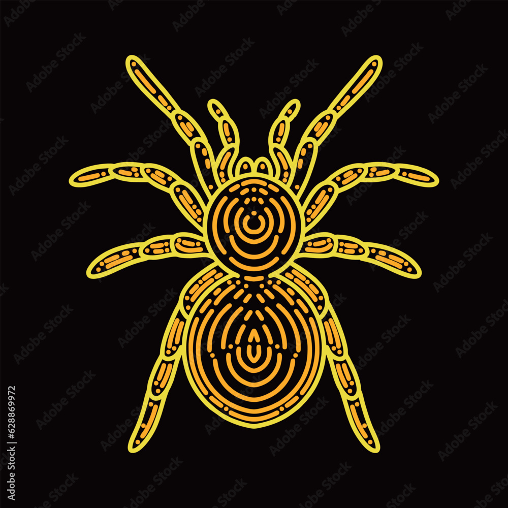 Premium Monoline Tarantula Vector Graphic Design line illustration ...