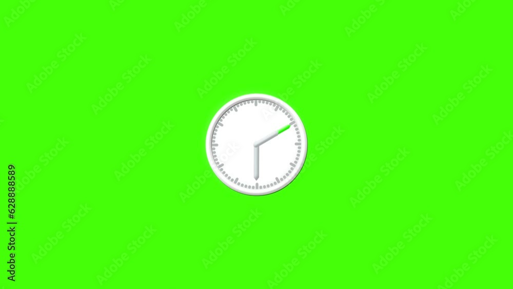 Clock's hand speed spinning. Time lapse clock animation. Clock hand ...