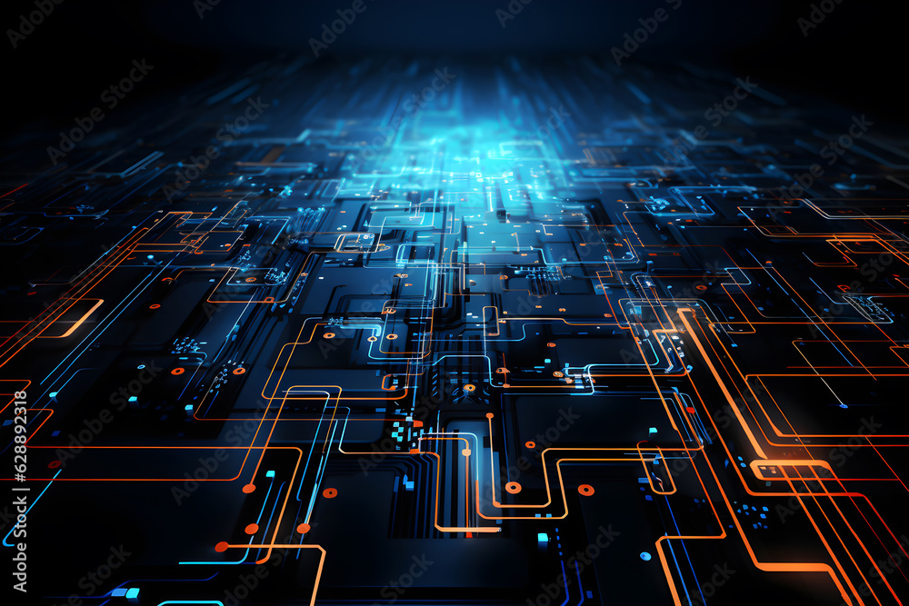 abstract network digital technology background, digital, internet ...