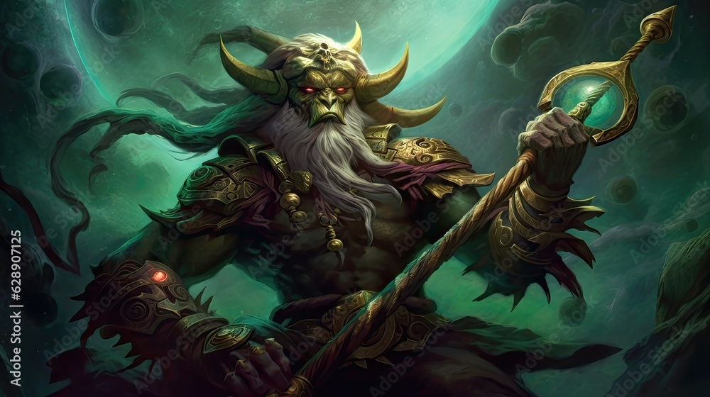 Fantasy Barbarian Warlord. Unleashing the Might of Ancient Legends in a ...