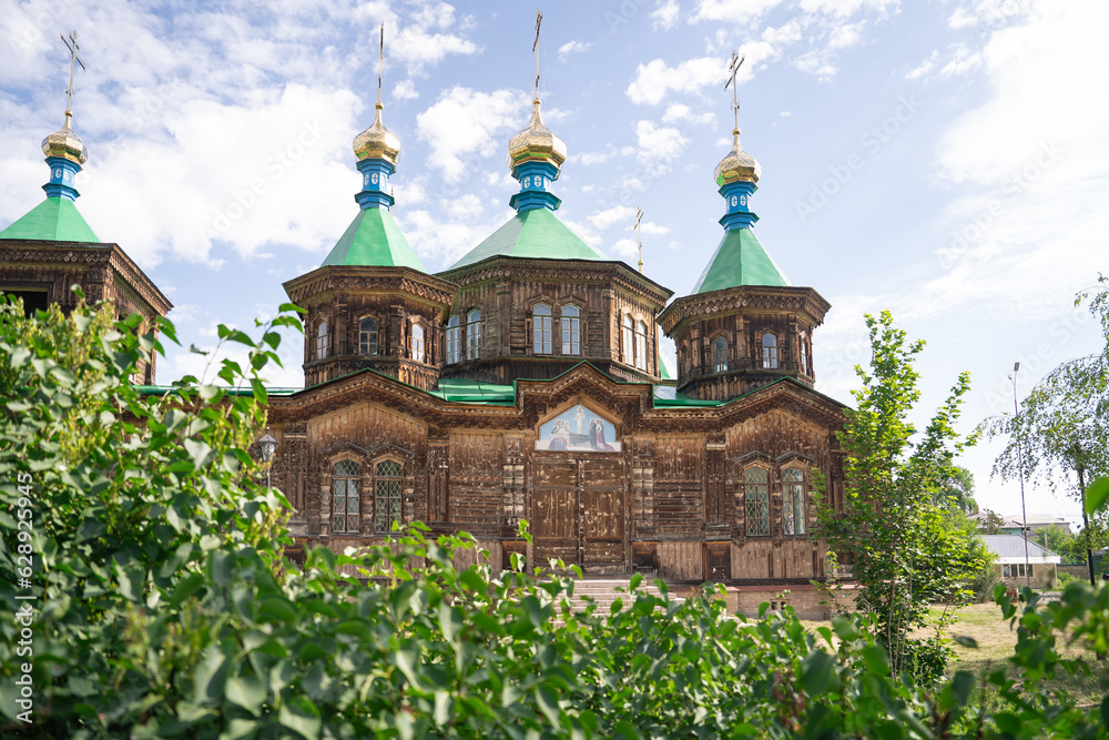 Holy Trinity Orthodox Church in Karakol, Kyrgyzstan in Issyk-Kul Region ...