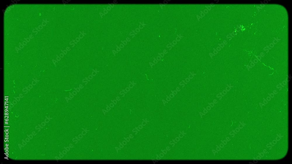 Vintage film effects. Green screen. Cathode ray tube effect with grainy ...
