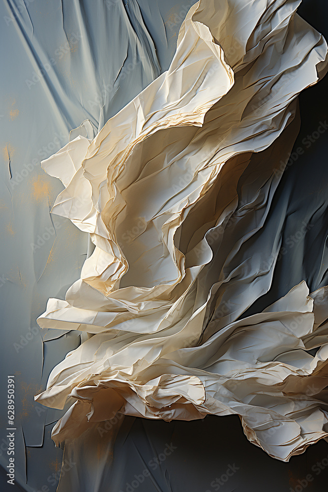 minimalist high-resolution depiction of torn paper against light ...