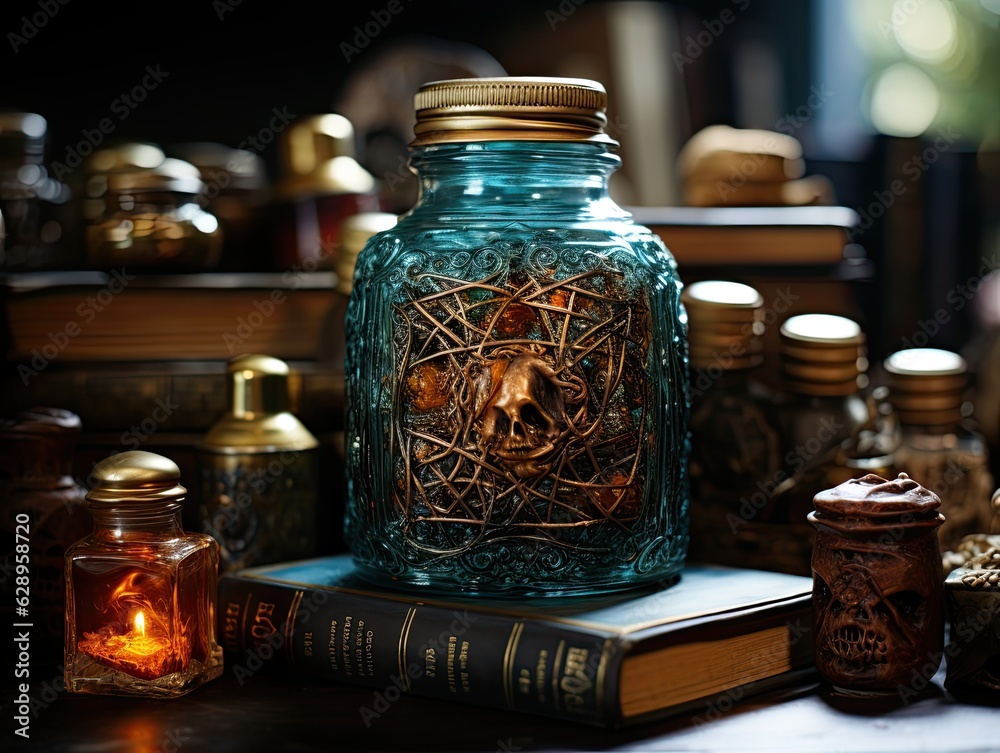 AI-generated illustration of the mysterious alchemy and wizardry that ...