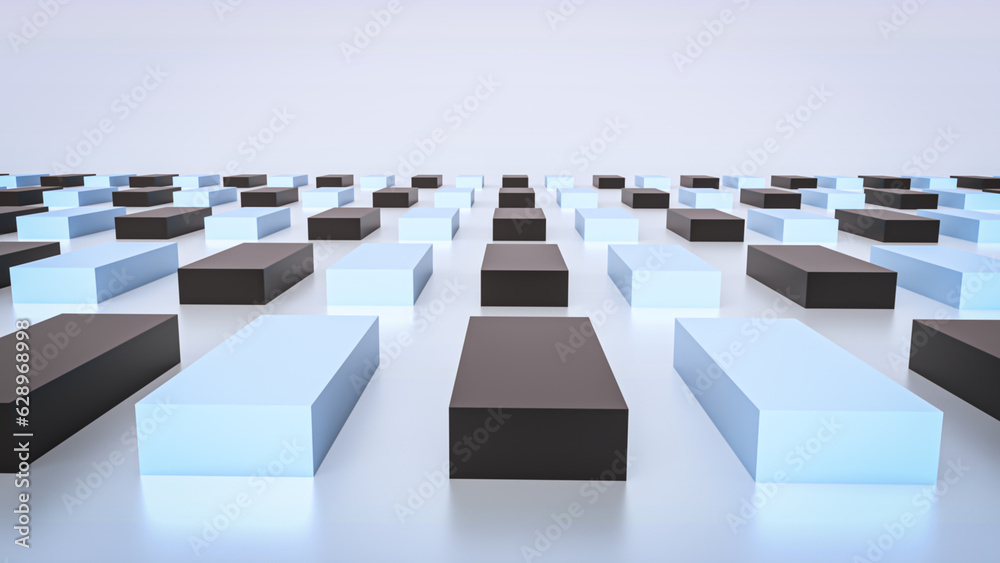 Vector composition of 3d cubes and symmetrical object hd wallpaper ...