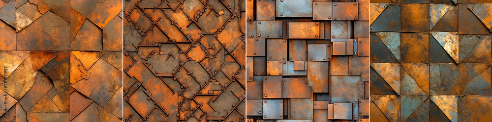 Unique and eye-catching rusty metal design Perfect for adding a vintage ...