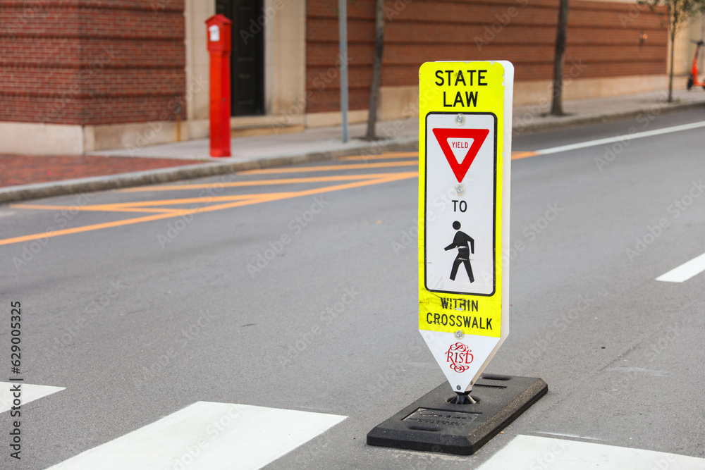 Pedestrian sign depicting human figures walking, symbolizing safety ...