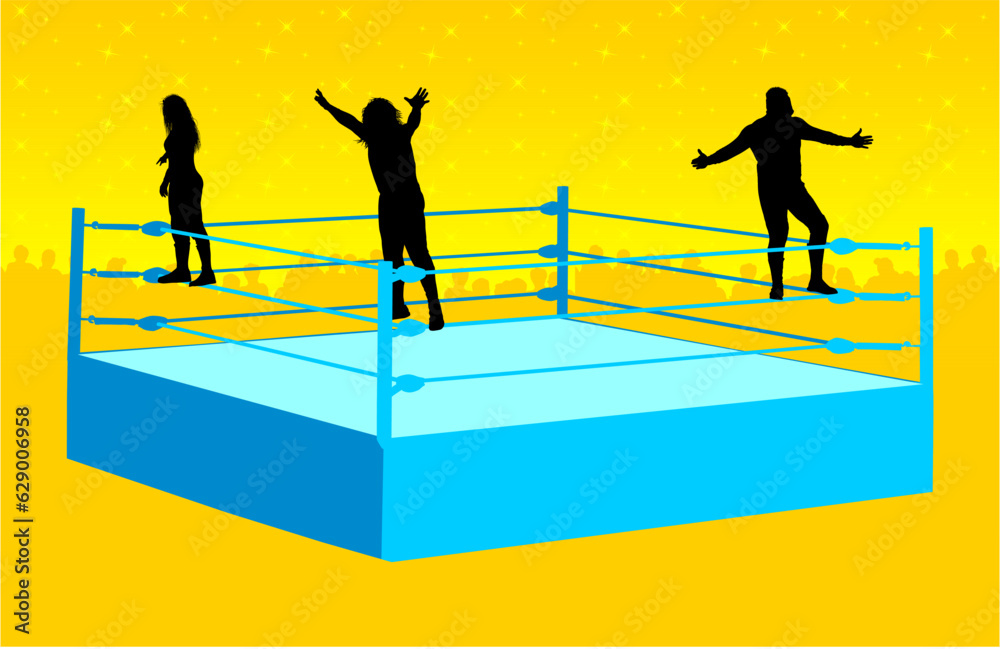 Vetor de lucha libre, lucha, lucha libre mexicana, mexico, arena ...