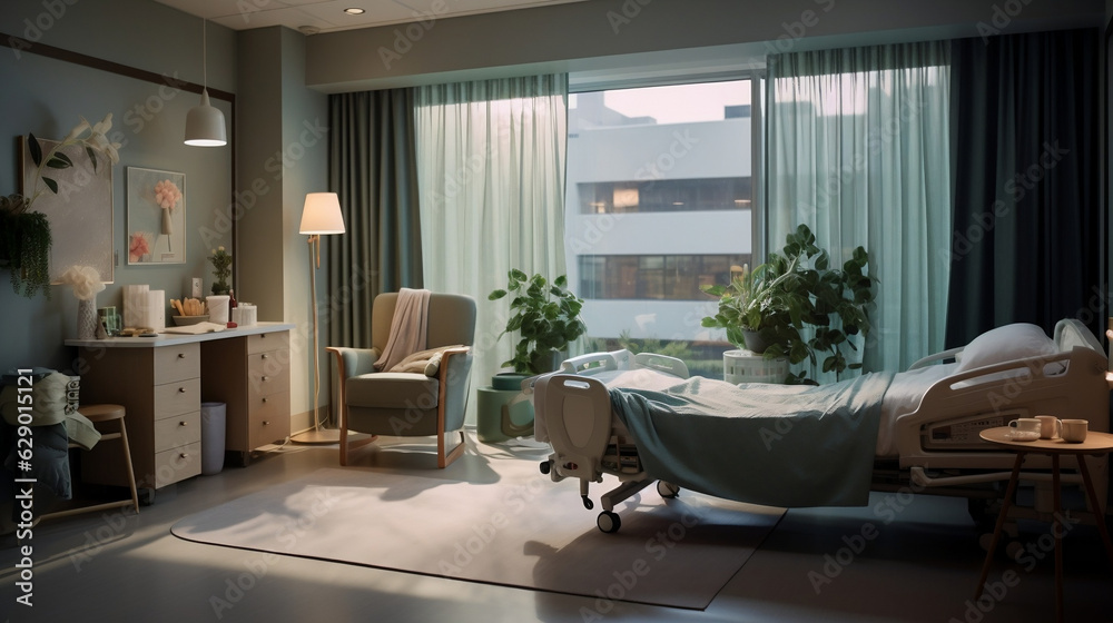 Maternity Care: Warm and Welcoming Hospital Room for Expecting Mothers ...